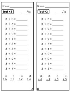 Addition Math Facts Timed Tests- "Big Fish Math" - Fluttering Through ...
