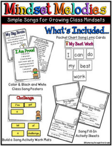 Growth Mindset - "Mindset Melodies: 20 Simple Songs for Growing Class ...