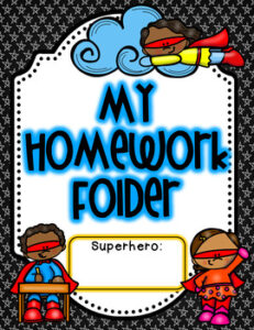Homework Folder for Olders Editable - Superhero Theme {Superhero ...