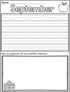 Memory Book - "Monthly Memories" - Fluttering Through the Grades