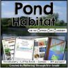 Pond Habitat for the Common Core Classroom - Fluttering Through the Grades